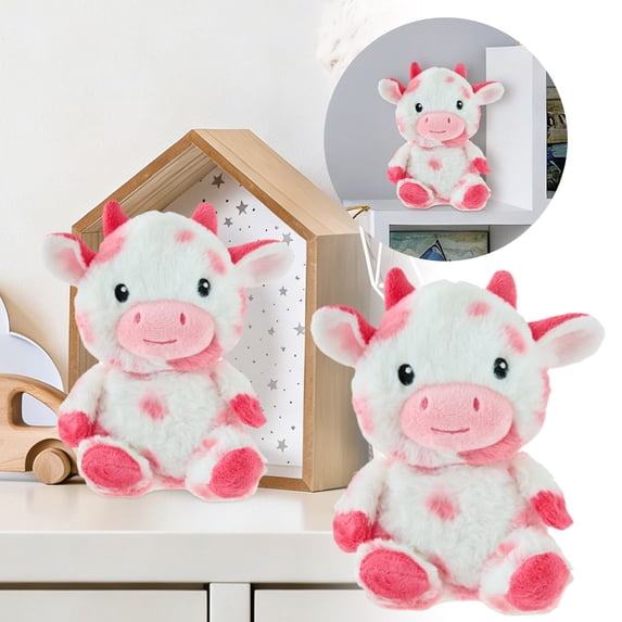EcoNest Huggable And White Cow For Kids – Soft Cuddly Farm Animal ...