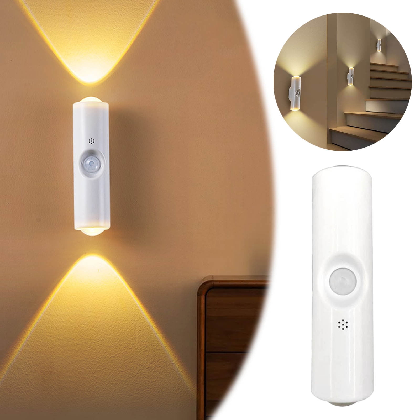 EcoNest Intelligent Human Body Sensing Light Spotlight Charging Self ...