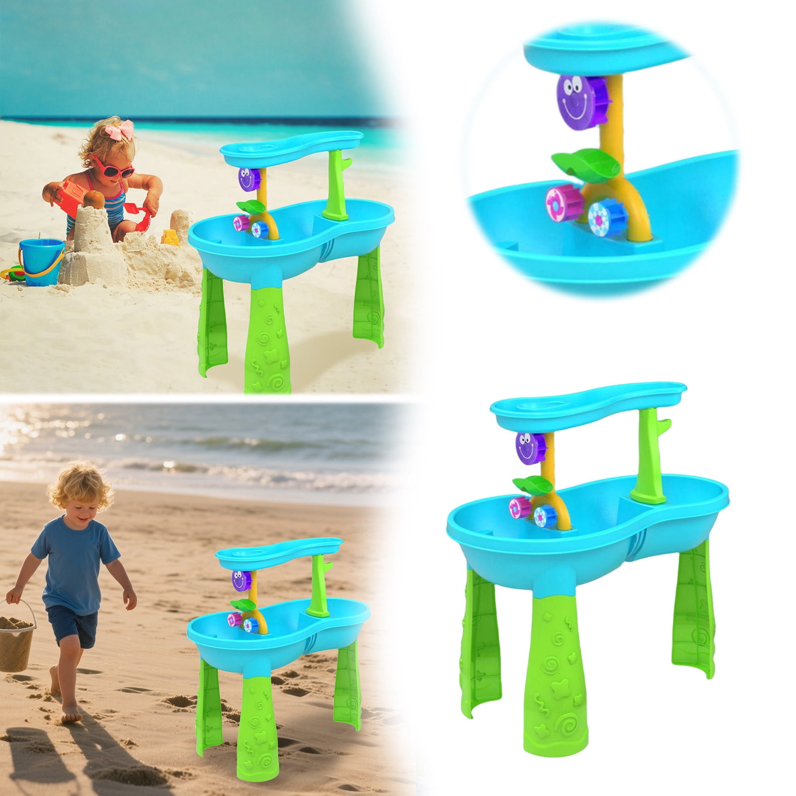 EcoNest Kids Outdoor Water Play Table Beach Sand Toy For Toddlers Ages ...