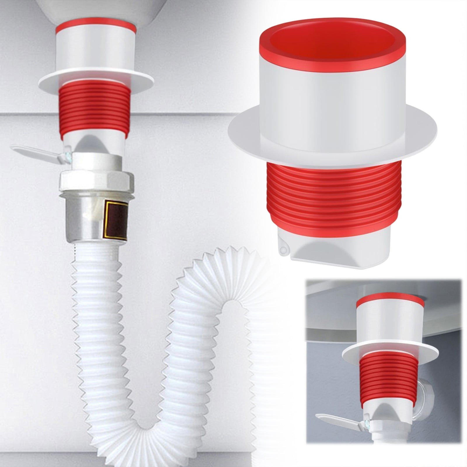 EcoNest Kitchen & Bathroom Drain Pipe Sealer Plug Odor Overflow ...