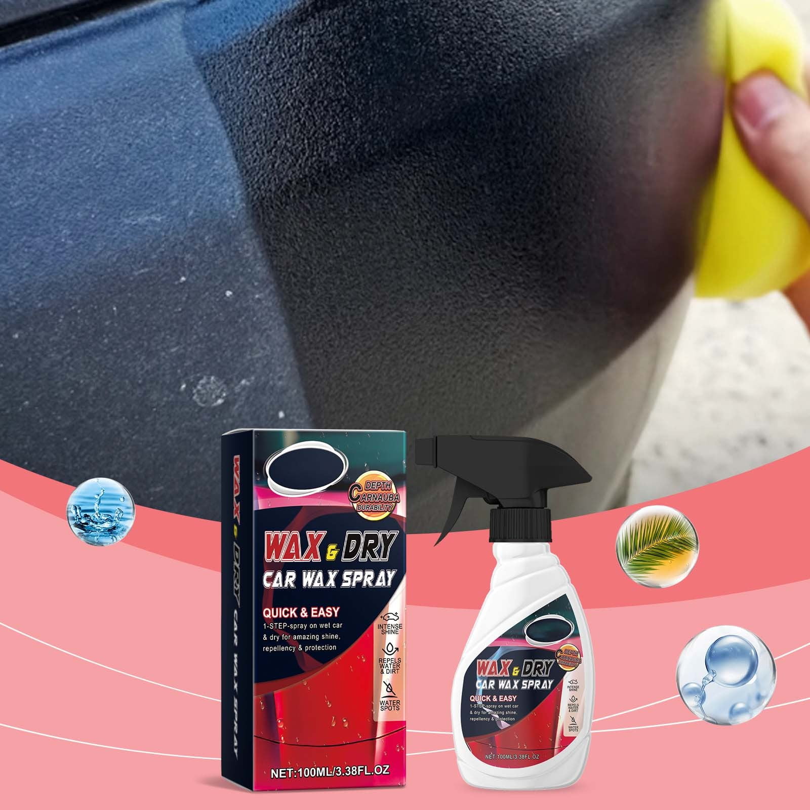 EcoNest Nano Hydrophobic Car Coating Spray Efficient Decontamination ...