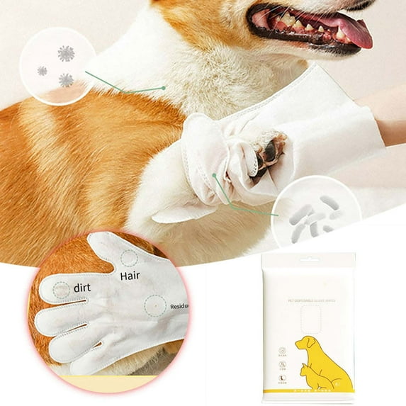 EcoNest Pet Gloves Cat Hand Gloves Disposable Bath Pet Supplies Pet ...