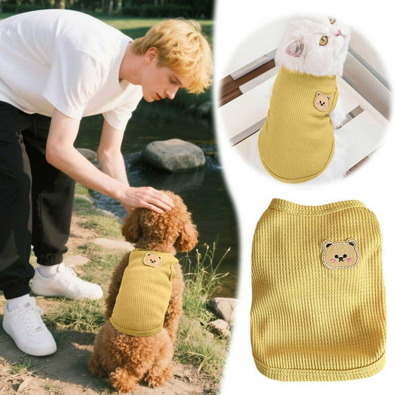 EcoNest Pet Solid Pullover Sweater Cute Autumn Winter Dogs Shirts Soft Pet Puppy Apparel 5 Sizes ...