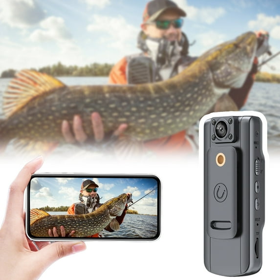 EcoNest Portable Action Camera 1080p Mini Wearable Action Camera Night ...