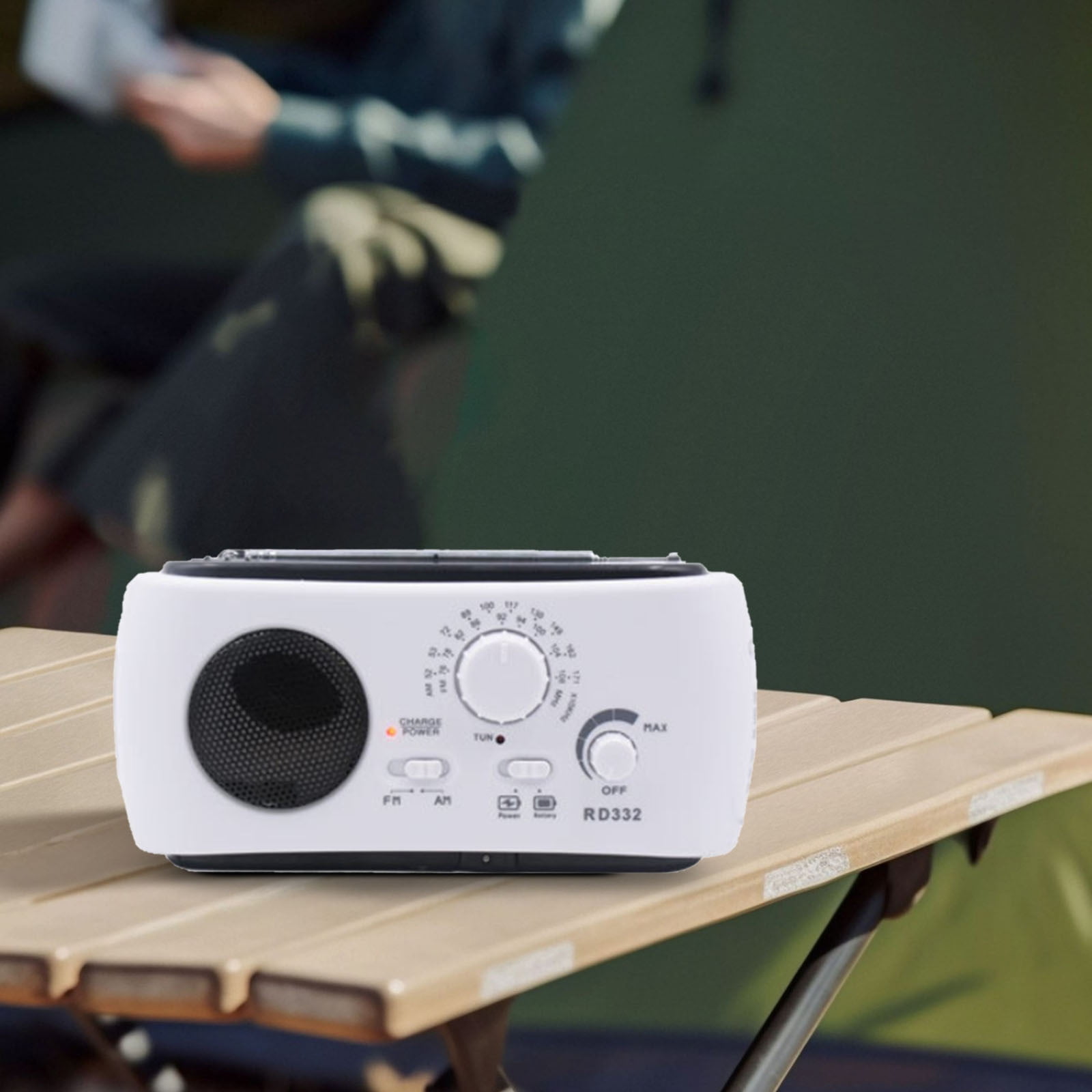 EcoNest Portable Emergency Crank Radio Am/FM LED Flashlight Cell Phone ...