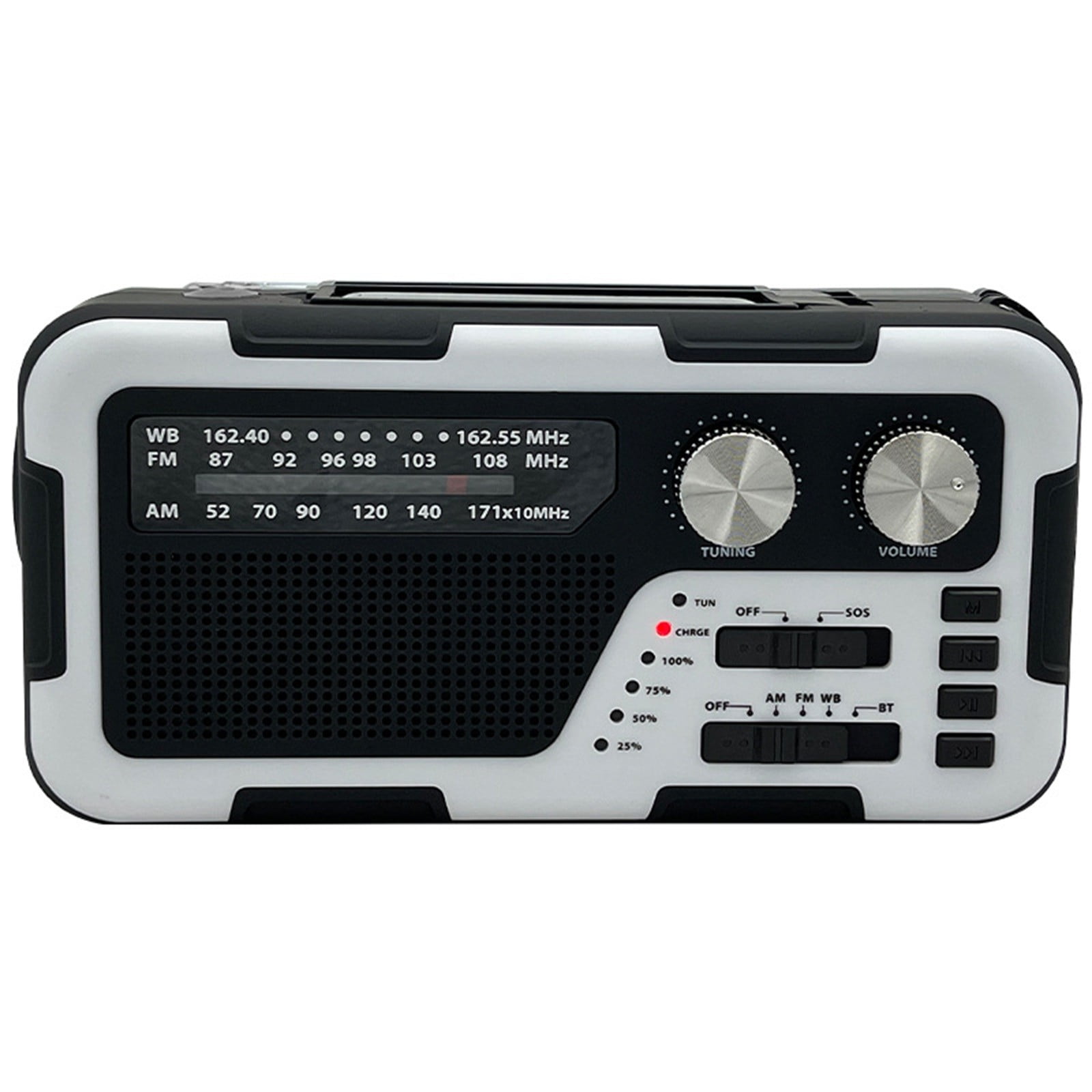 EcoNest Portable Hand Crank Solar Radio Speaker AM/FM/NOAA Weather ...