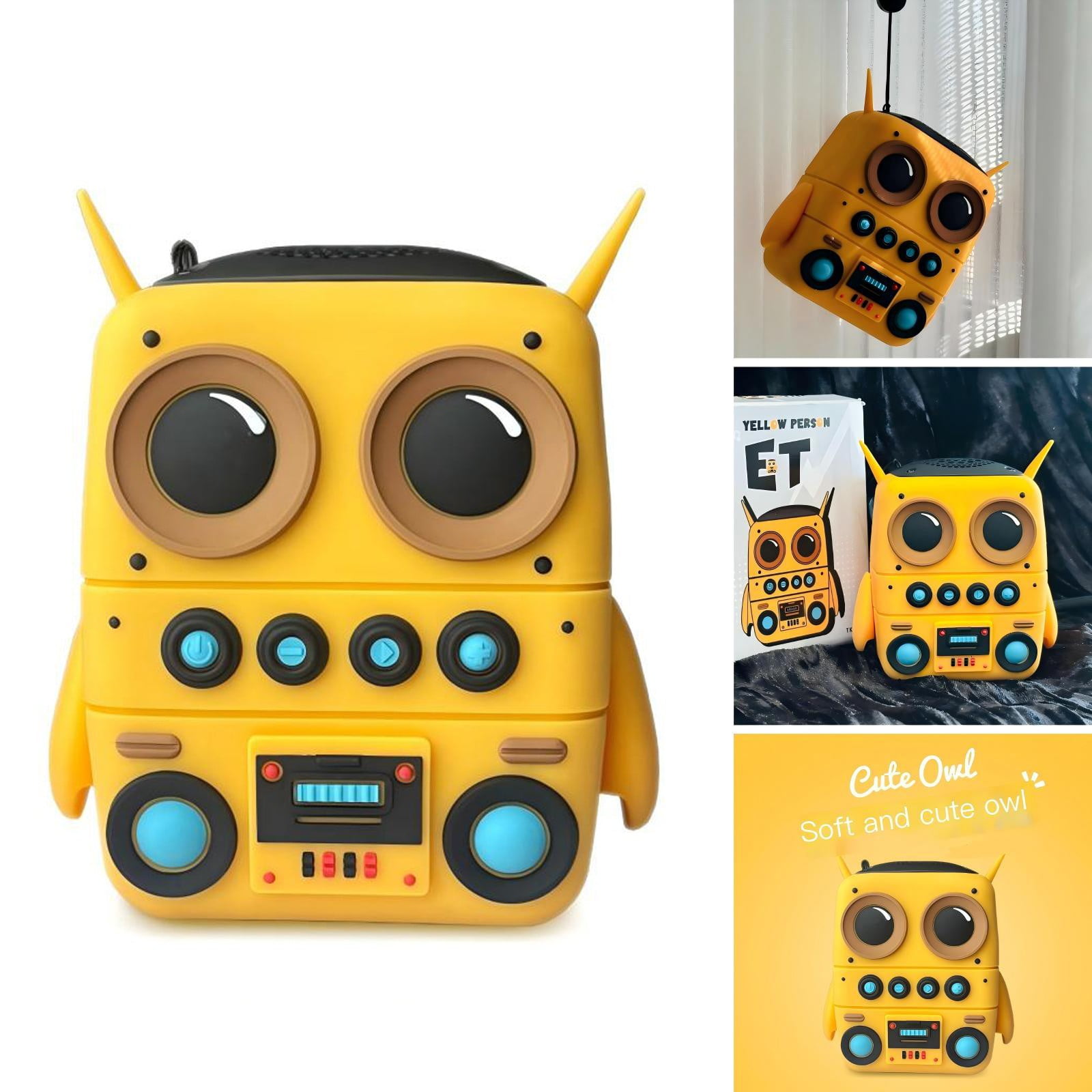 EcoNest Portable Speaker With Cute Cartoon Owl Design Wireless Outdoor ...
