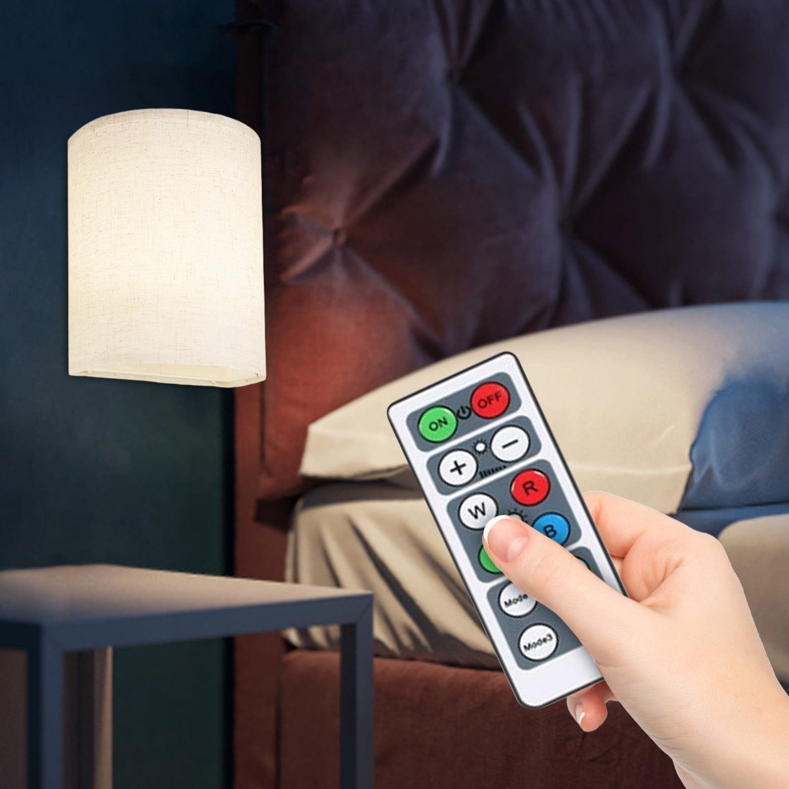 EcoNest Remote Control LED Night Light With 6 Color Changing Modes ...