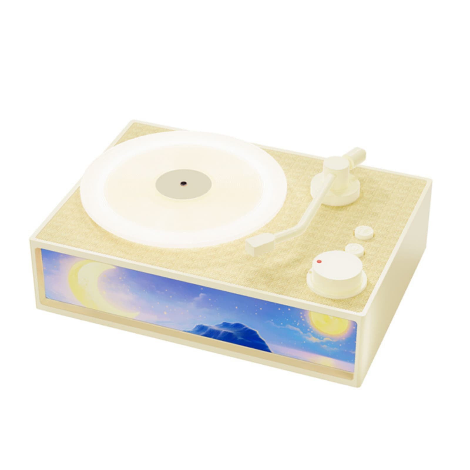 EcoNest Retro Designed To Resemble A Vinyl Record Player Portable ...