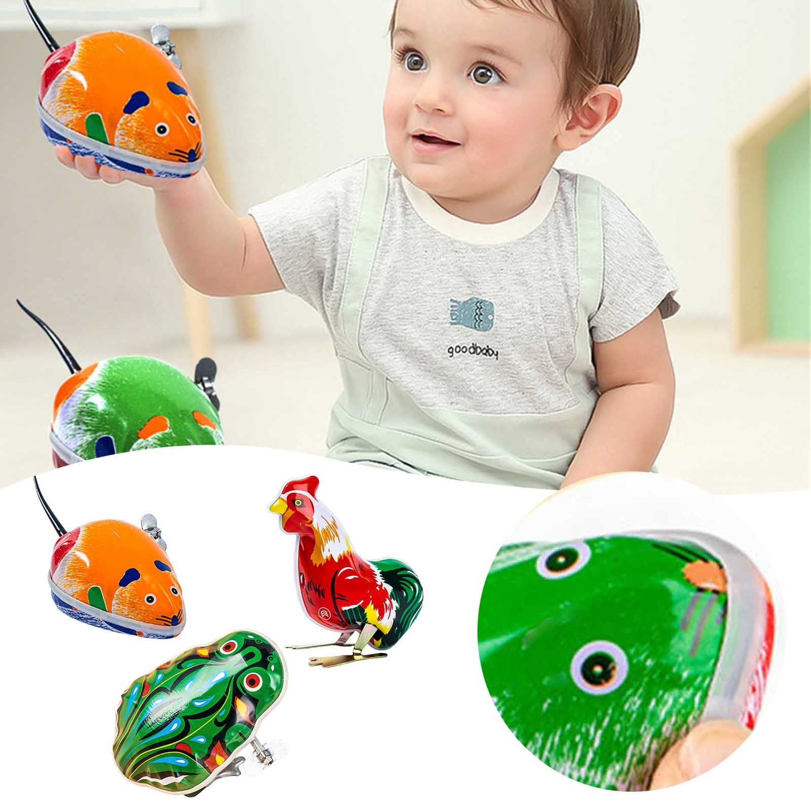 EcoNest Retro Vintage Toys Collection: Winding Chicken Frog For 80s ...