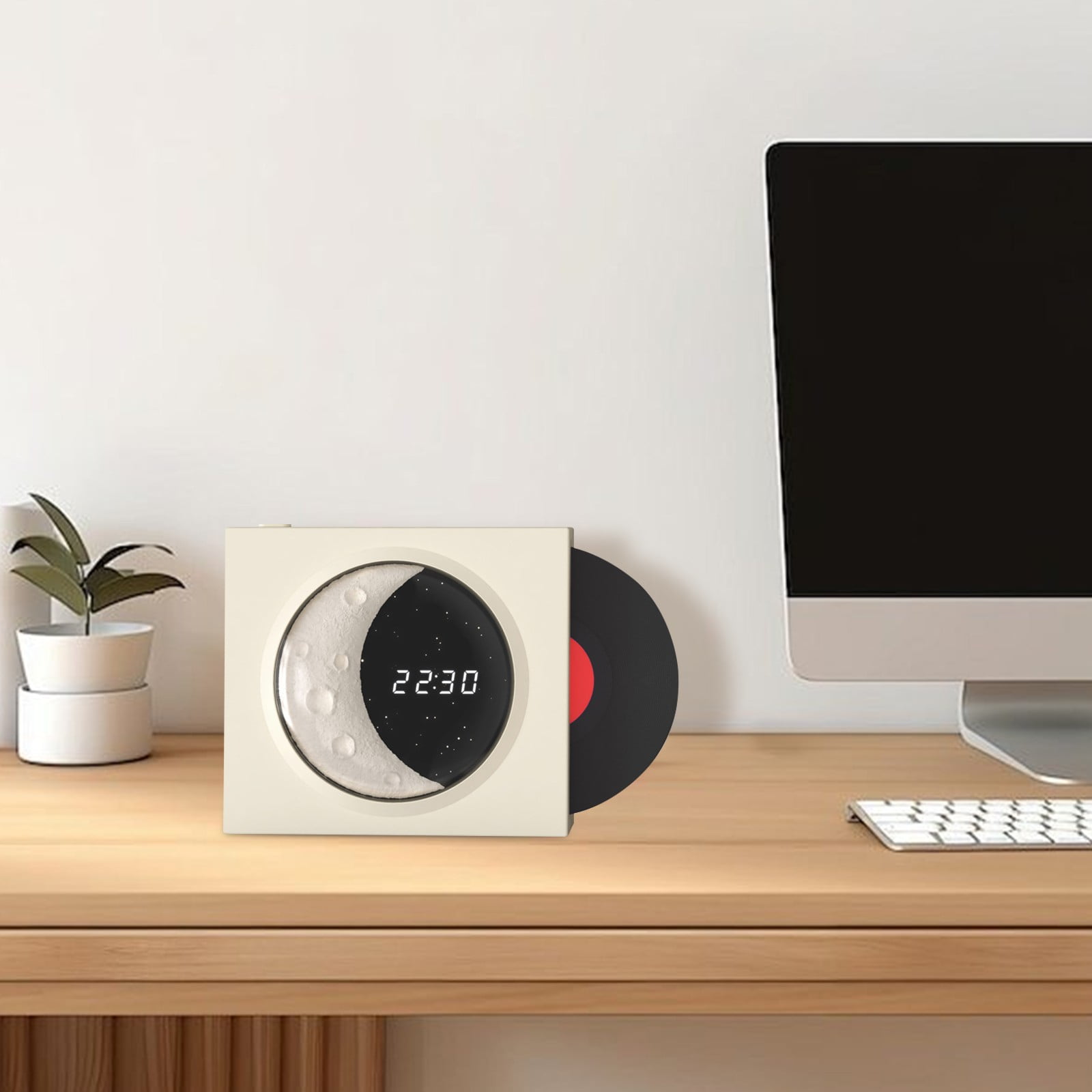 EcoNest Retro Vinyl Record Player Speaker Music Speaker USB Charging ...