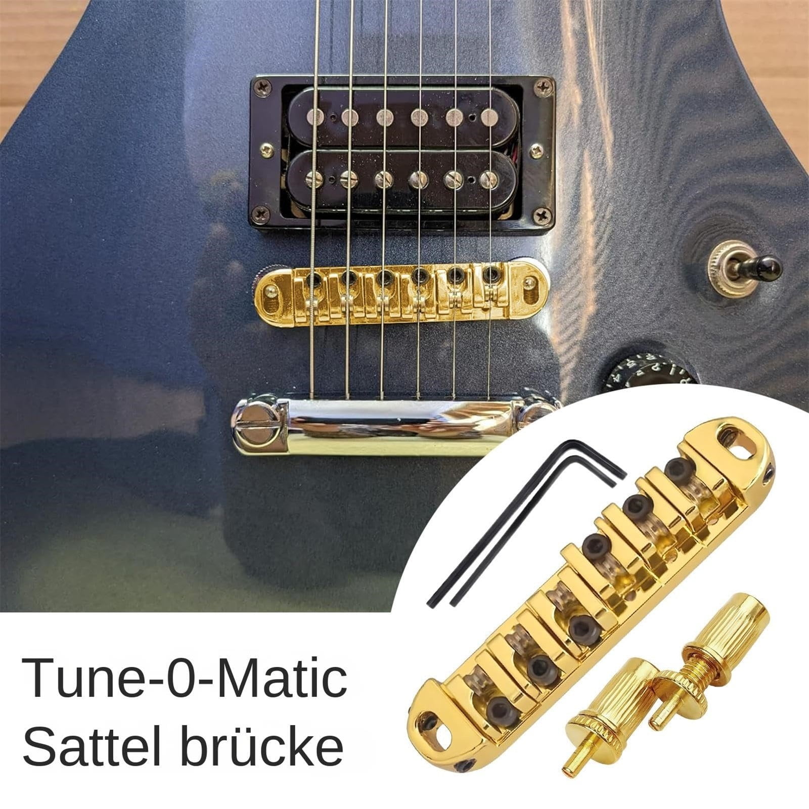 EcoNest Saddle Bridge Guitar Step Bridge String Instruments Roller ...