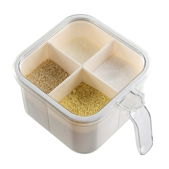 EcoNest Seasoning Bottle 4 Compartment Seasoning Dispenser Container ...
