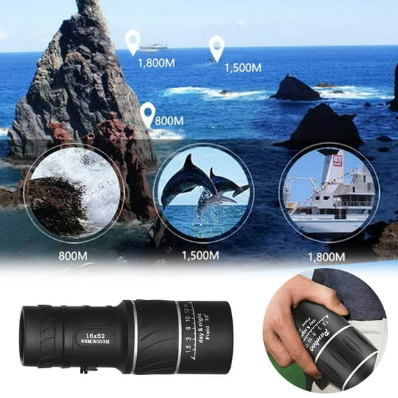 EcoNest See The Unseen 16x52 Monocular Bifocal Optical Telescope For ...