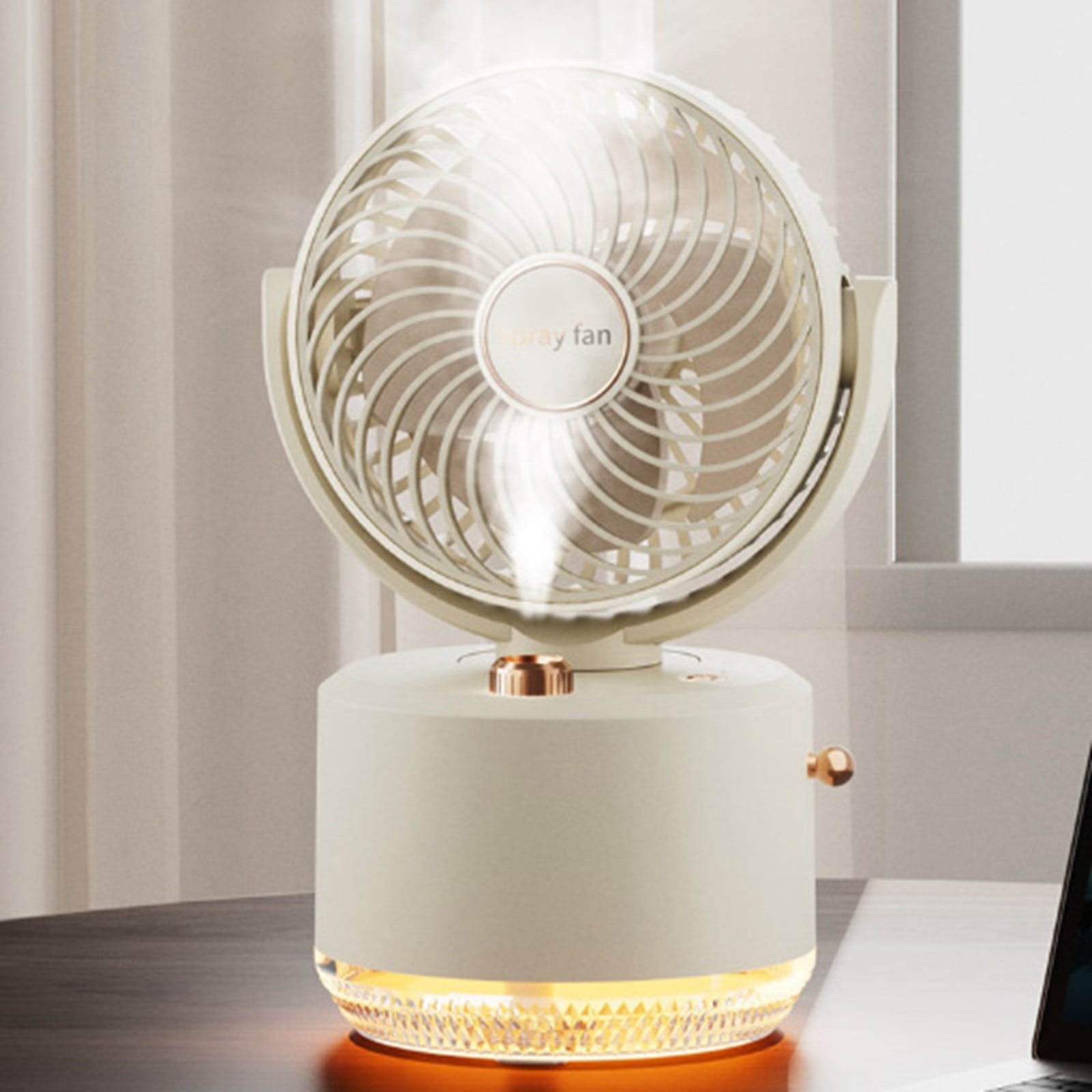 EcoNest Shaking Head Plug In Mini Convenient Desktop Fan Dormitory ...