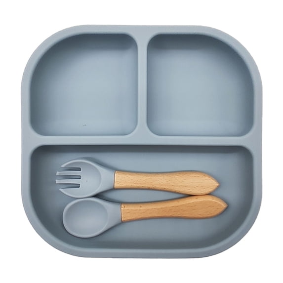 EcoNest Silicone Divided Tableware Set For Dining Table Food Serving ...