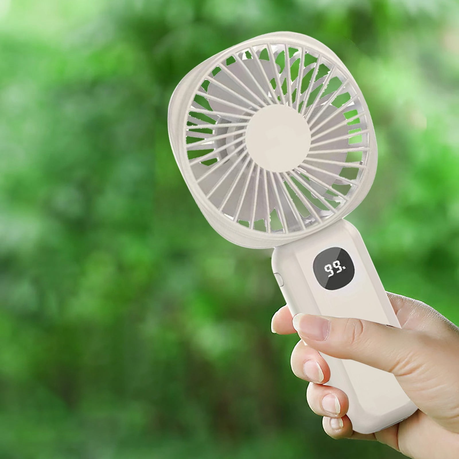 EcoNest Small Fan Mini Portable Rechargeable Digital Night Light Power ...