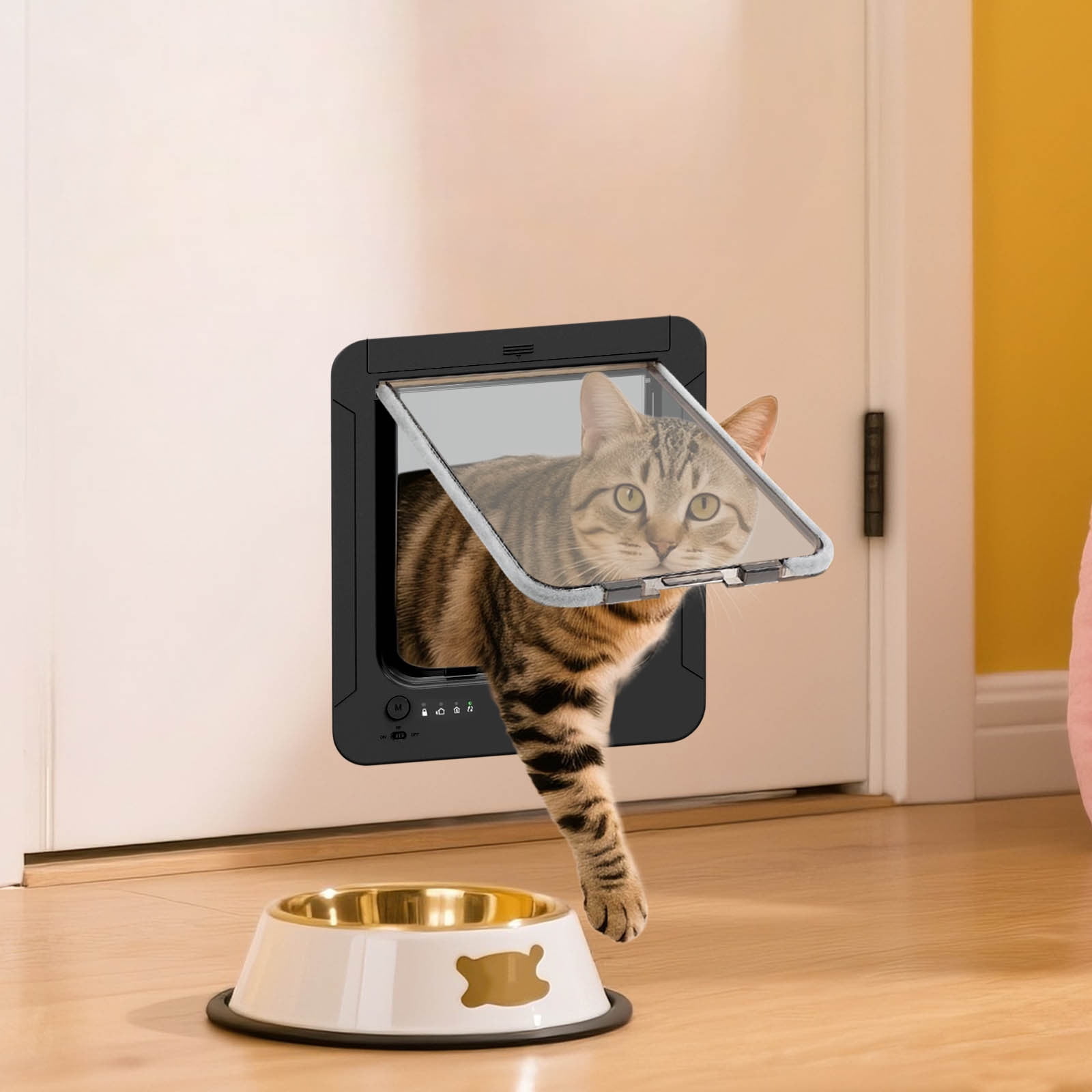 EcoNest Smart Cat Door Auto Sensing Door 210mAh Battery For Home ...