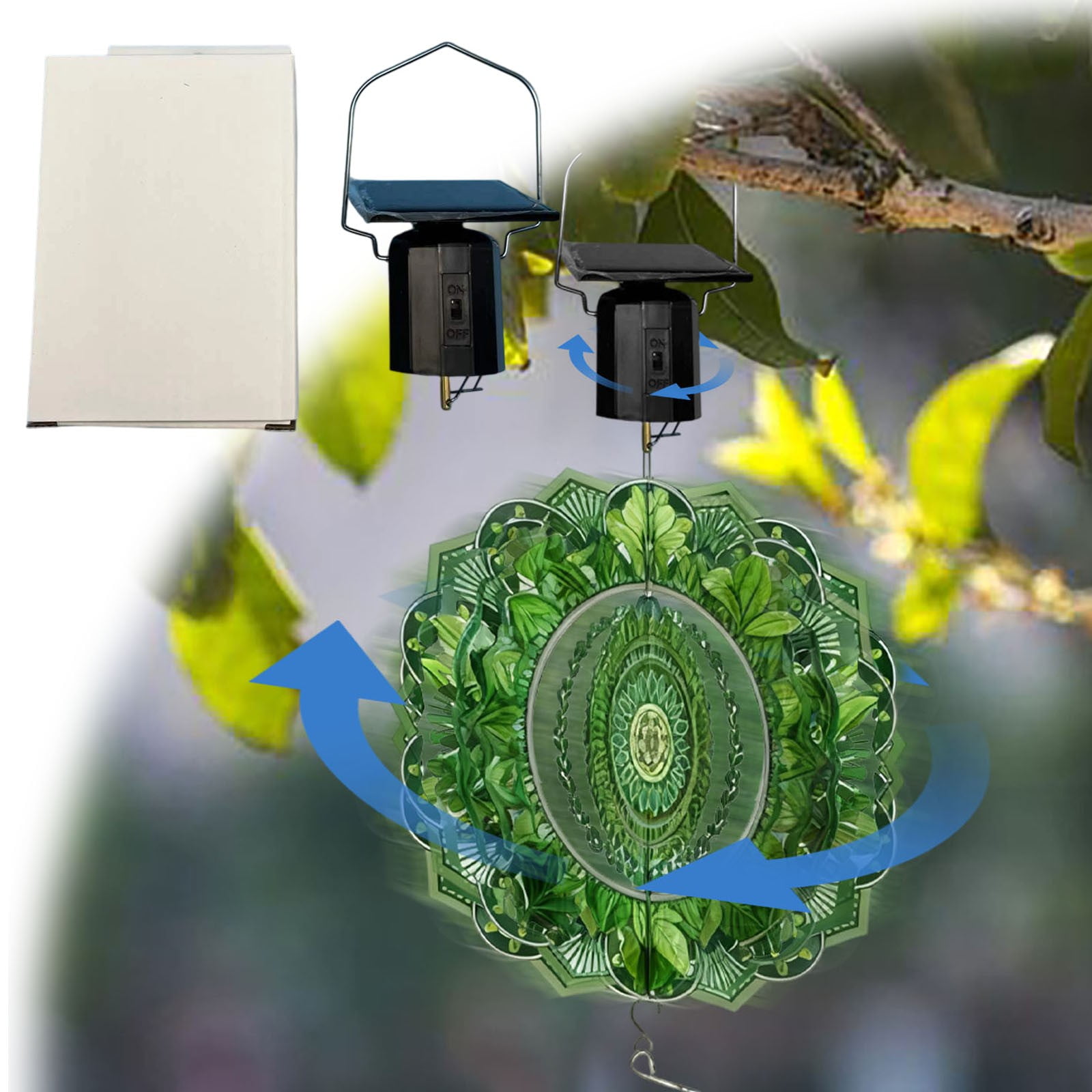 EcoNest Solar Energy Hanging Rotating Motor Wind Motor Mobile Disco ...