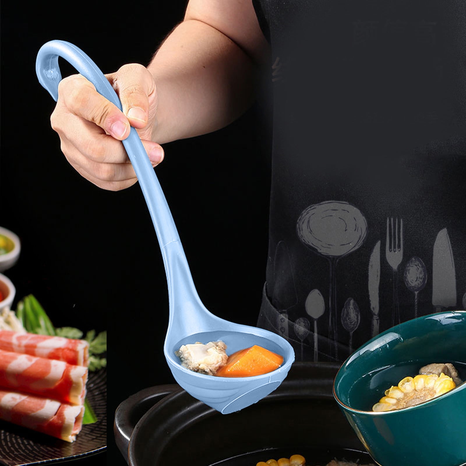 EcoNest Soup Spoon (with Base) Kitchen Spoon Cooking Spoon Cute Kitchen ...