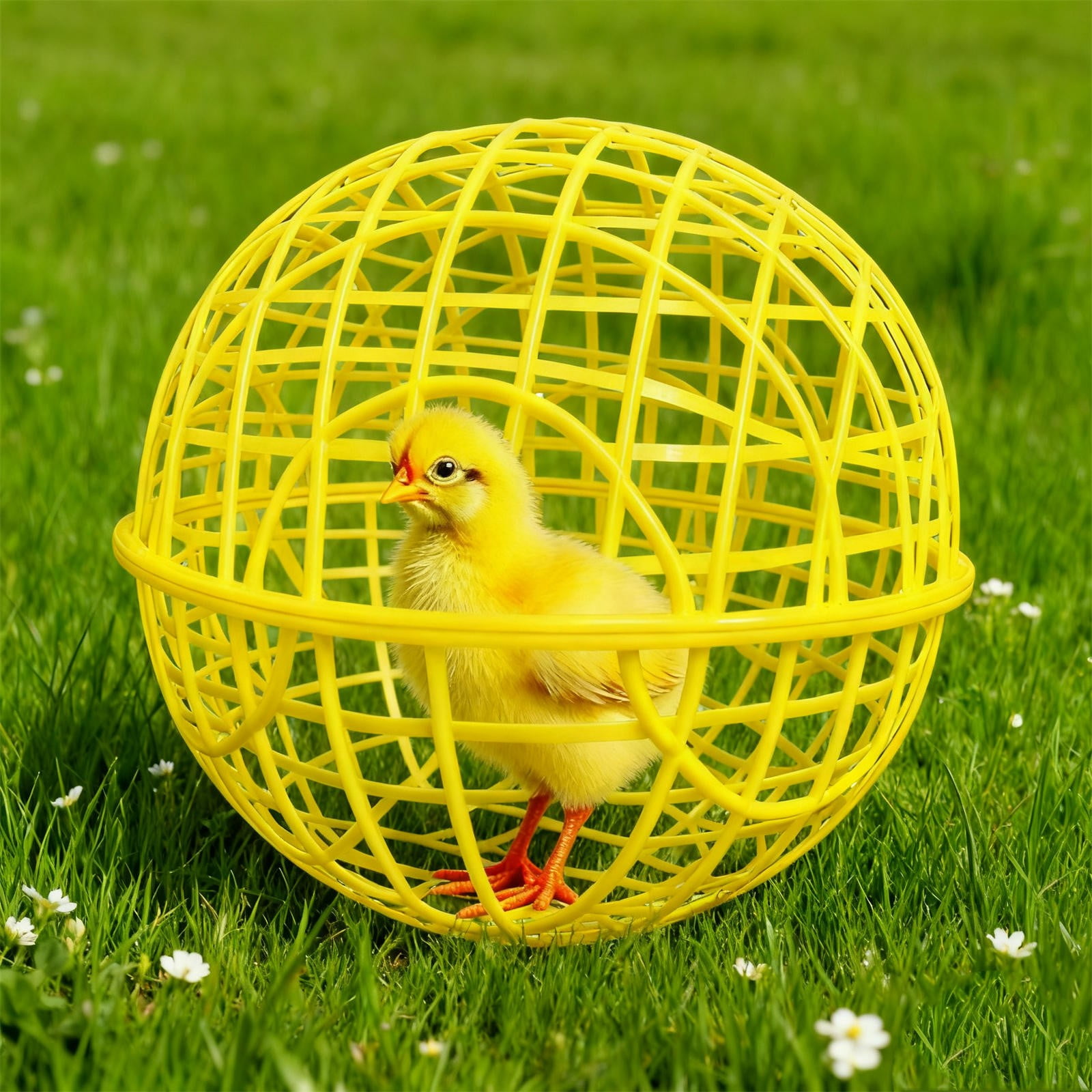 EcoNest Spherical Mobile Chicken Rolling Circular Chicken Cage Rabbit ...