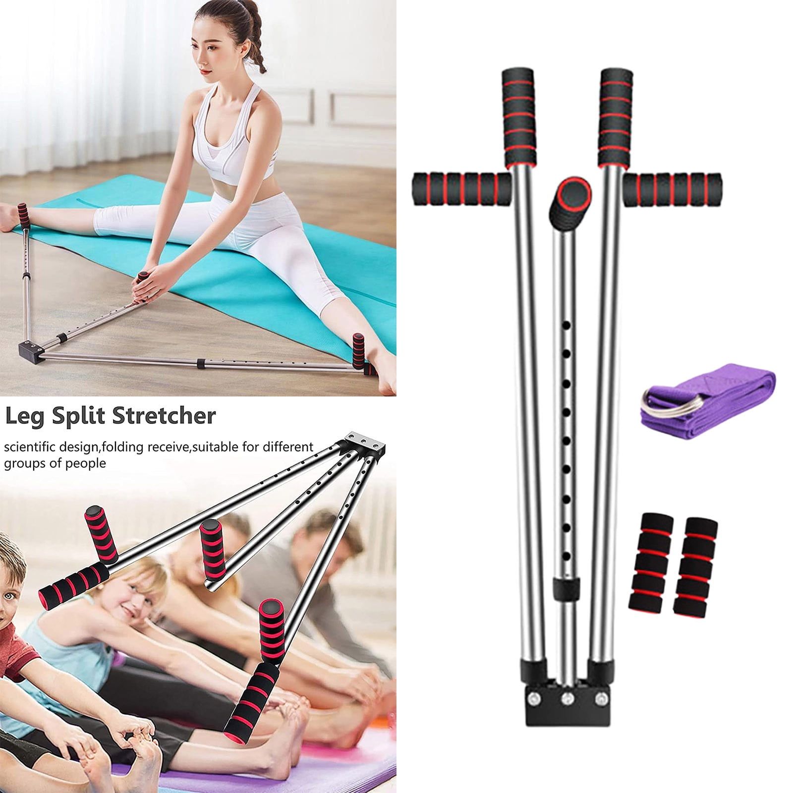 EcoNest Split Machine 3 Bar Leg Stretcher 9 Hole Adjustable Leg Split ...