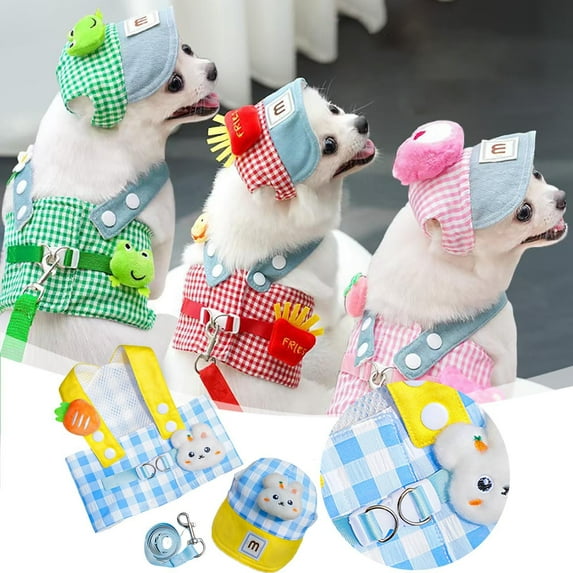 EcoNest Spring & Summer Pet Harness Leash Set: Stylish Cat & Small Dog ...