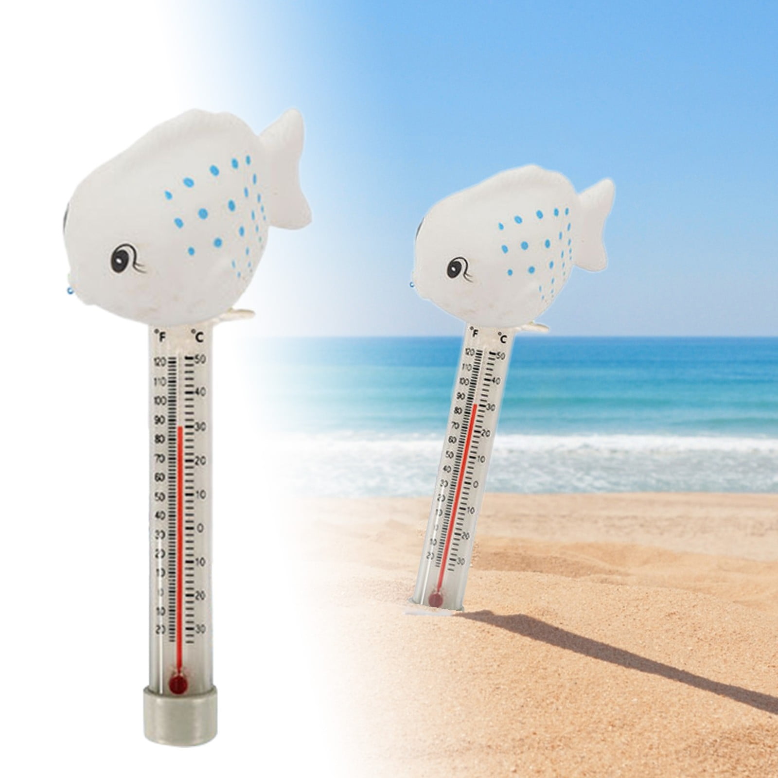 EcoNest Swimming Pool Float Temperature Gauge Cartoon Animal Marine ...