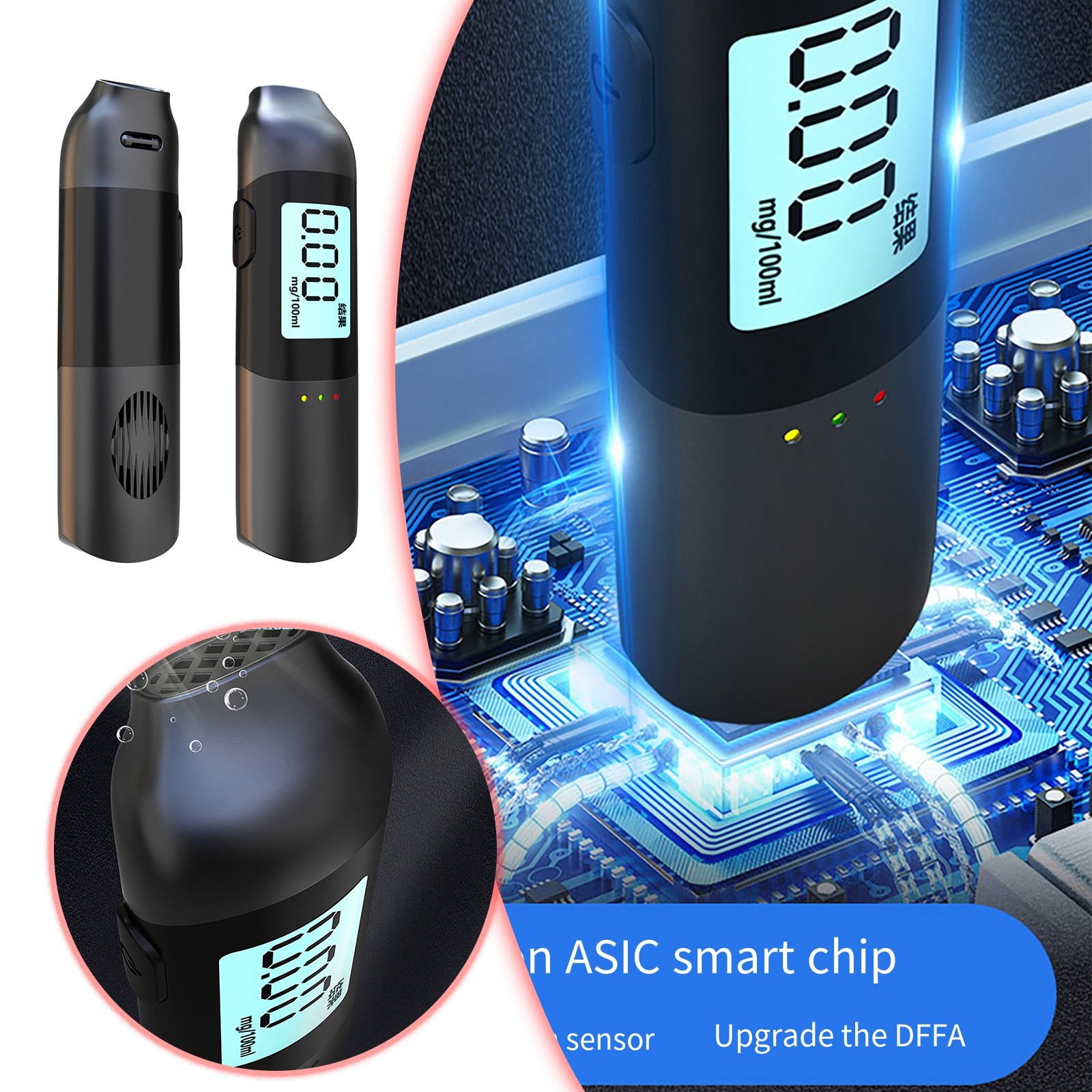 EcoNest The New Alcohol Test Digital Display Blowing Wine Detection ...