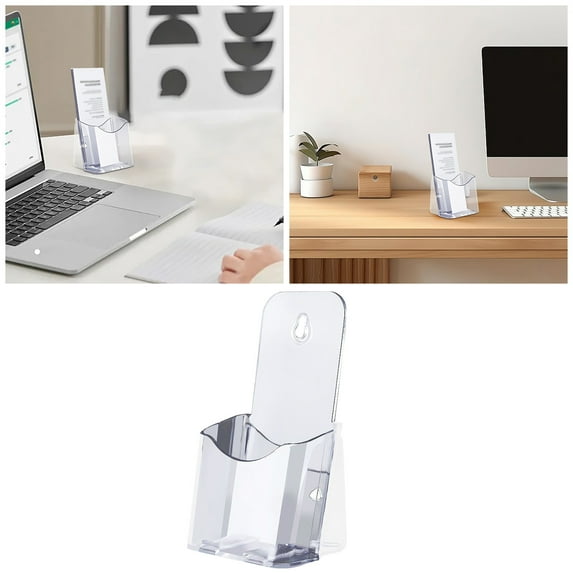 EcoNest Transparent Wall Mounted File Rack Multifunctional Magazine ...