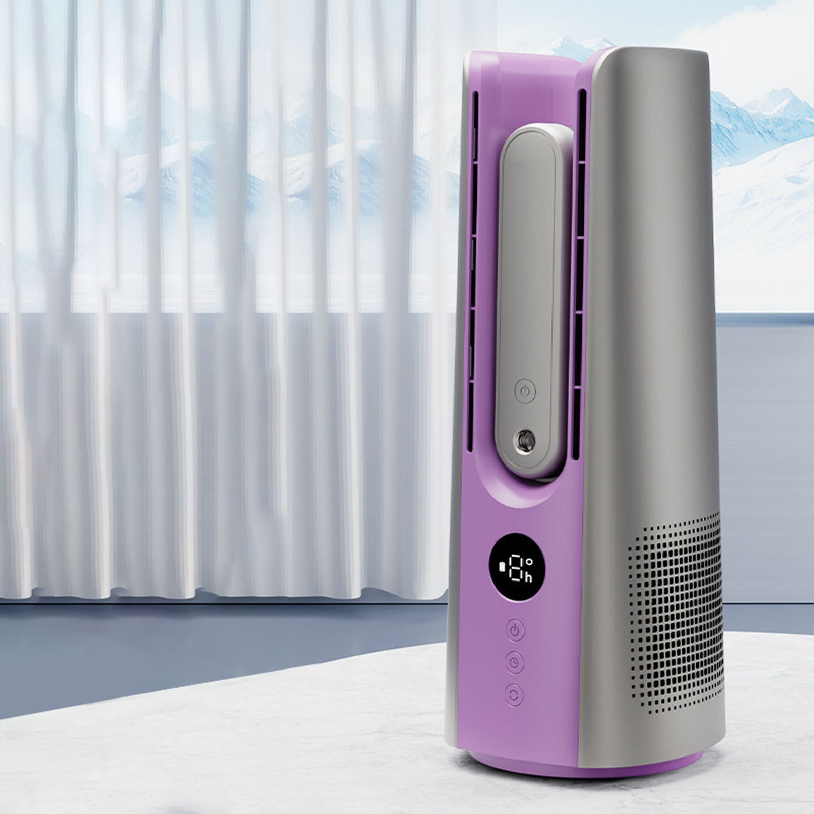 EcoNest Turbine Spray Leafless Fan New Humidifying Mini Strong Wind ...