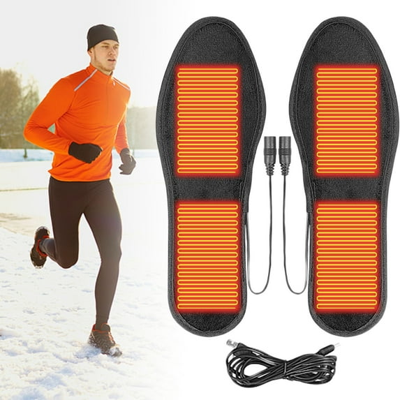 EcoNest USB Heated Insoles Gender Neutral Crystal Velvet Inner Heaters ...