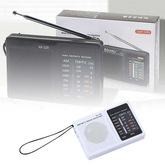 EcoNest Vintage AM FM Radio KK 228 Portable Two Band Retro Style ...