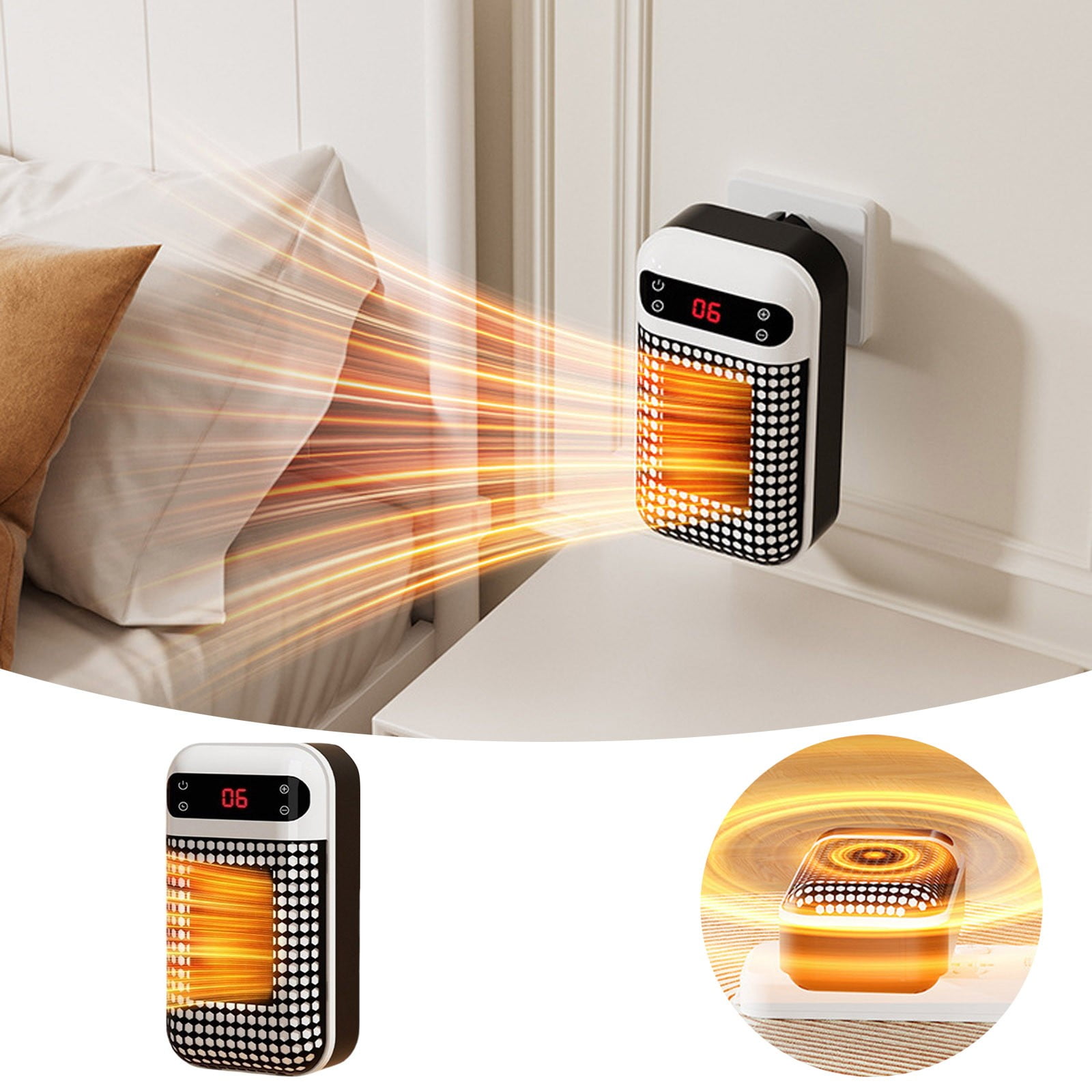 EcoNest Wall Mount Air Heater For Fast Room Warmth Quiet Wall Hung ...