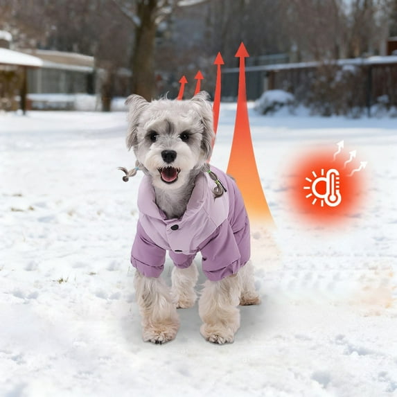 EcoNest Winter Warm Four Legs Coat Cozy Thermal Outfit For Small Medium ...