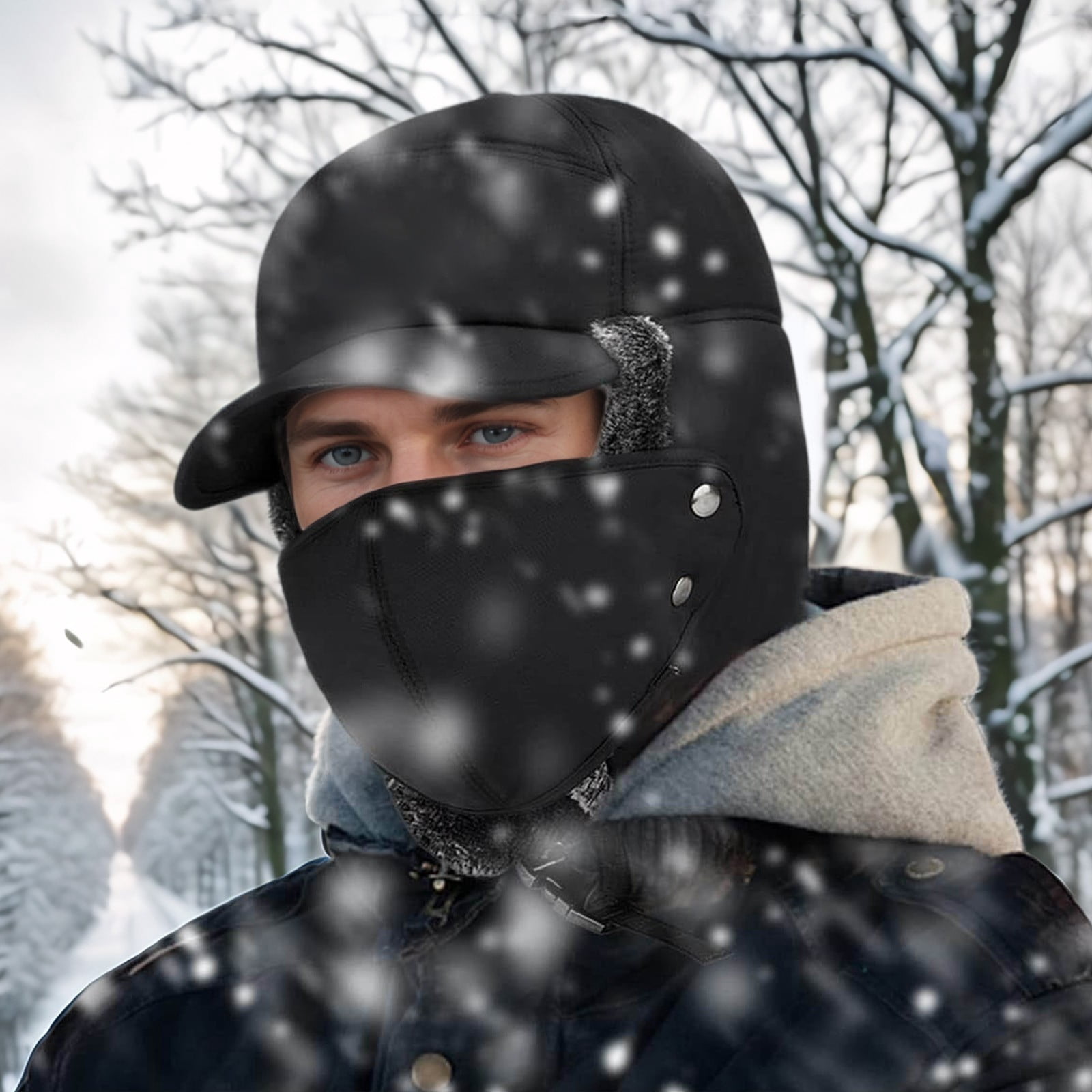 EcoNest Winter Warm Hat For Men Trapper Hats With Ear Thermal Trooper ...