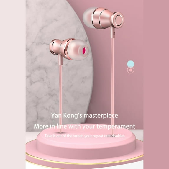 EcoNest Wired Earbuds With Microphone In Ear Headphones Subwoofer Metal ...