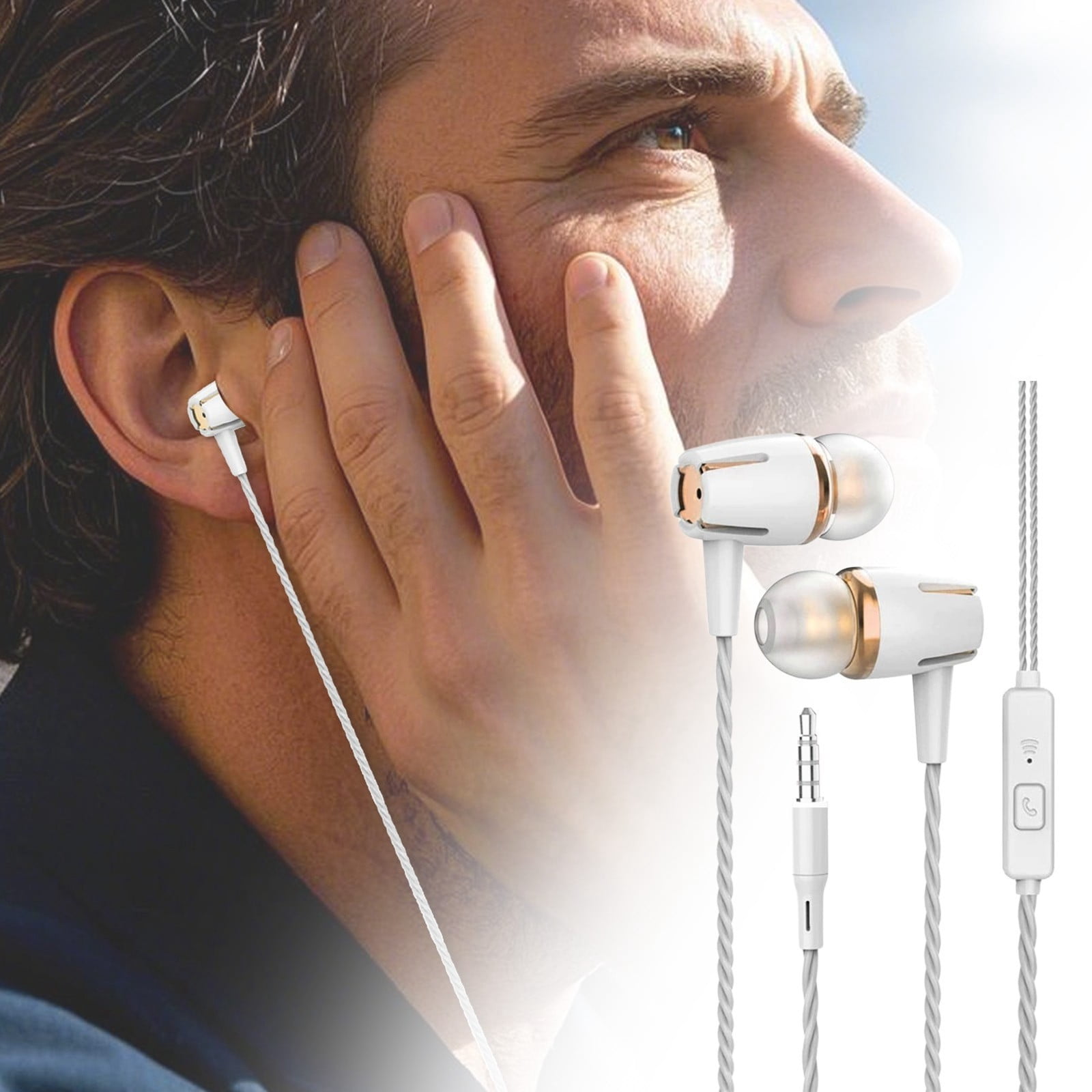 EcoNest Wired Headset Compatible With 3.5mm Devices For Optimal Audio ...