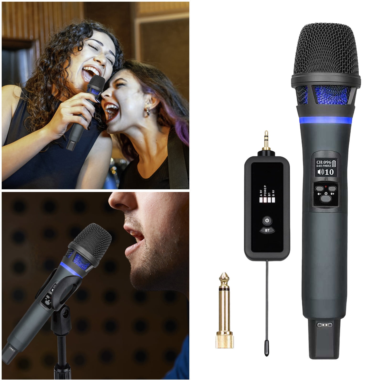 EcoNest Wireless Automatic Frequency Matching Microphone Live ...