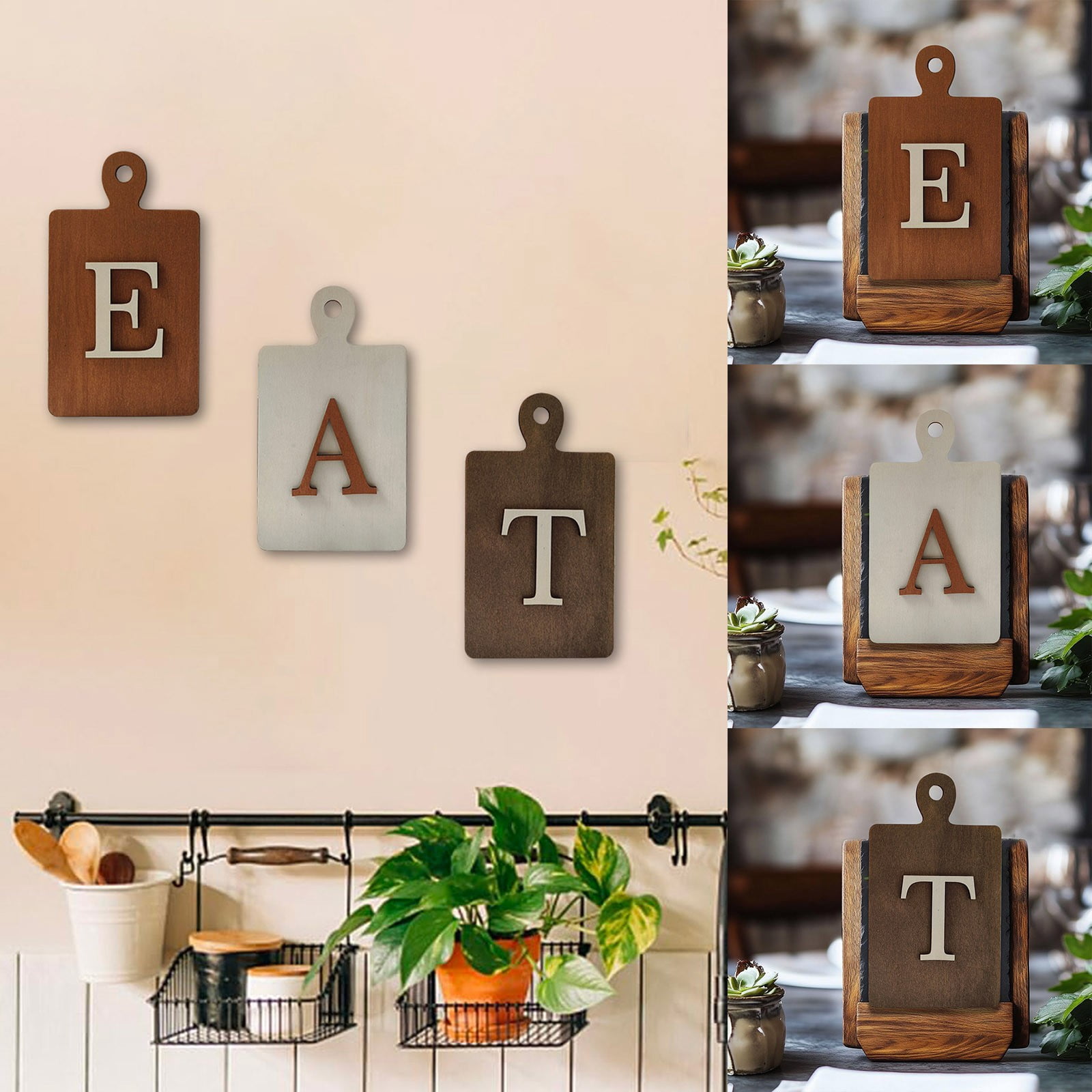 EcoNest Wooden Letter Decorative Wall Hanger For Living Room And ...