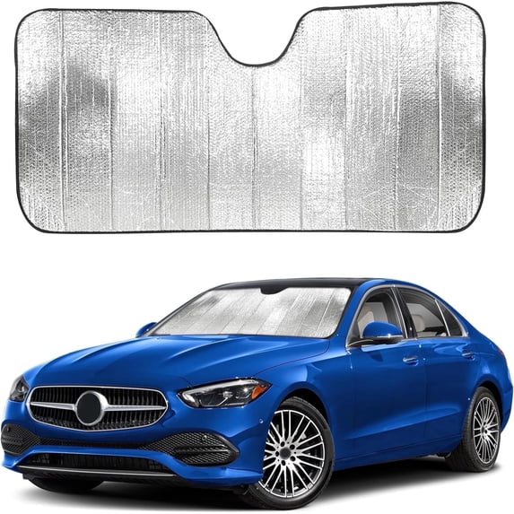 EcoNour Accordion Car Windshield Sun Shade | Reflective Car Window ...