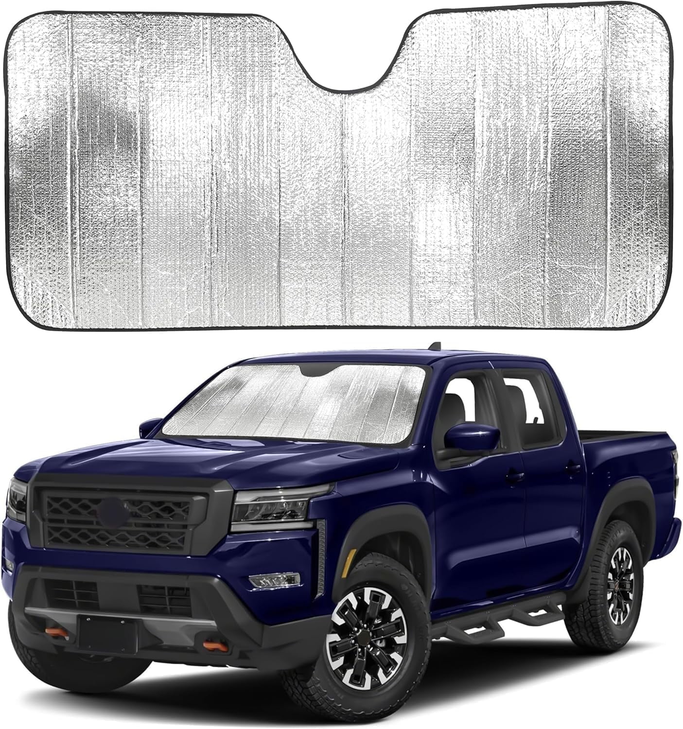 EcoNour Accordion Windshield Sun Shade, XL Size, Front Window Sun Visor ...