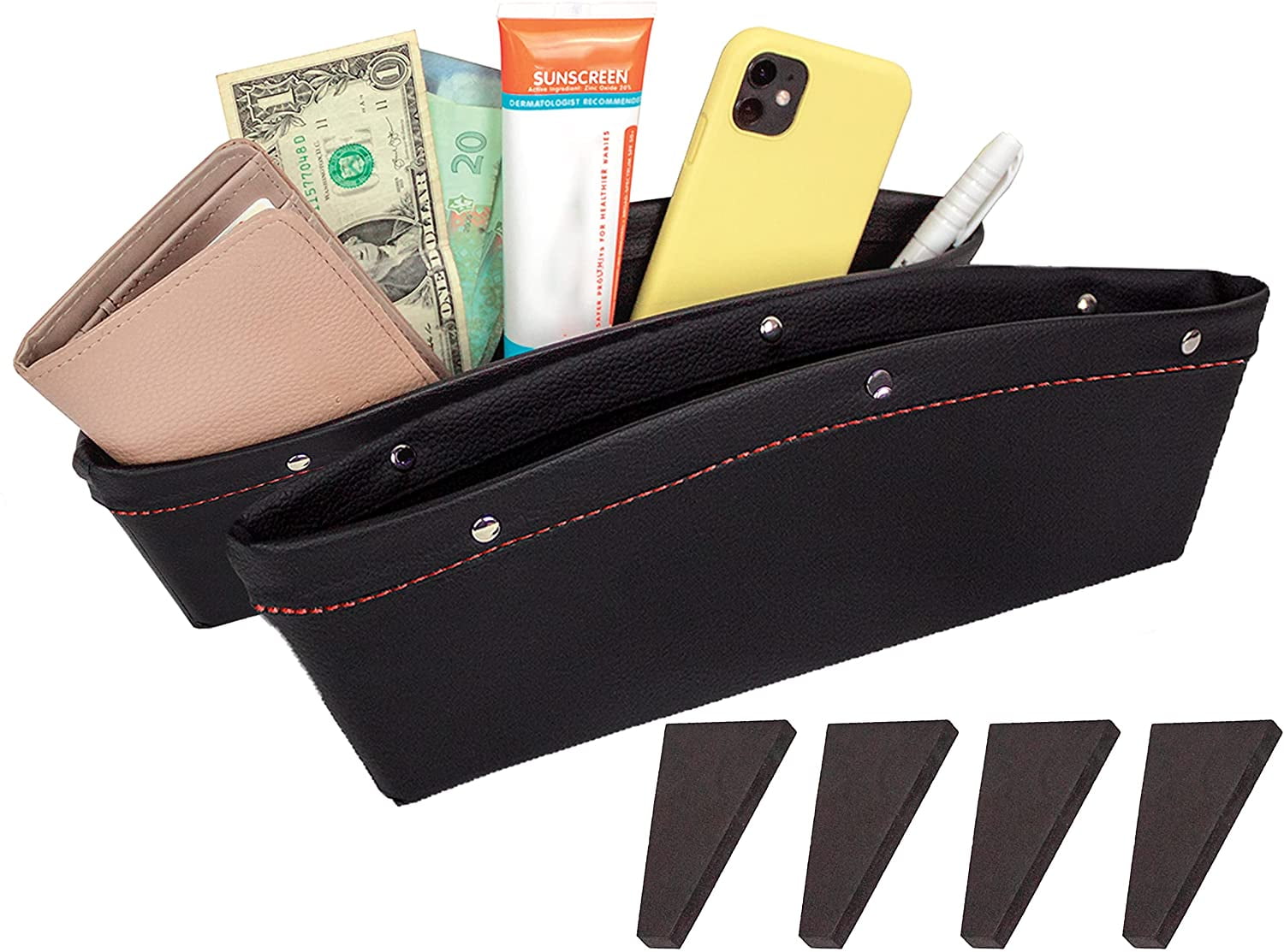 EcoNour Gap Filler & Car Pocket Organizer (2 Pack) | Multifunctional ...