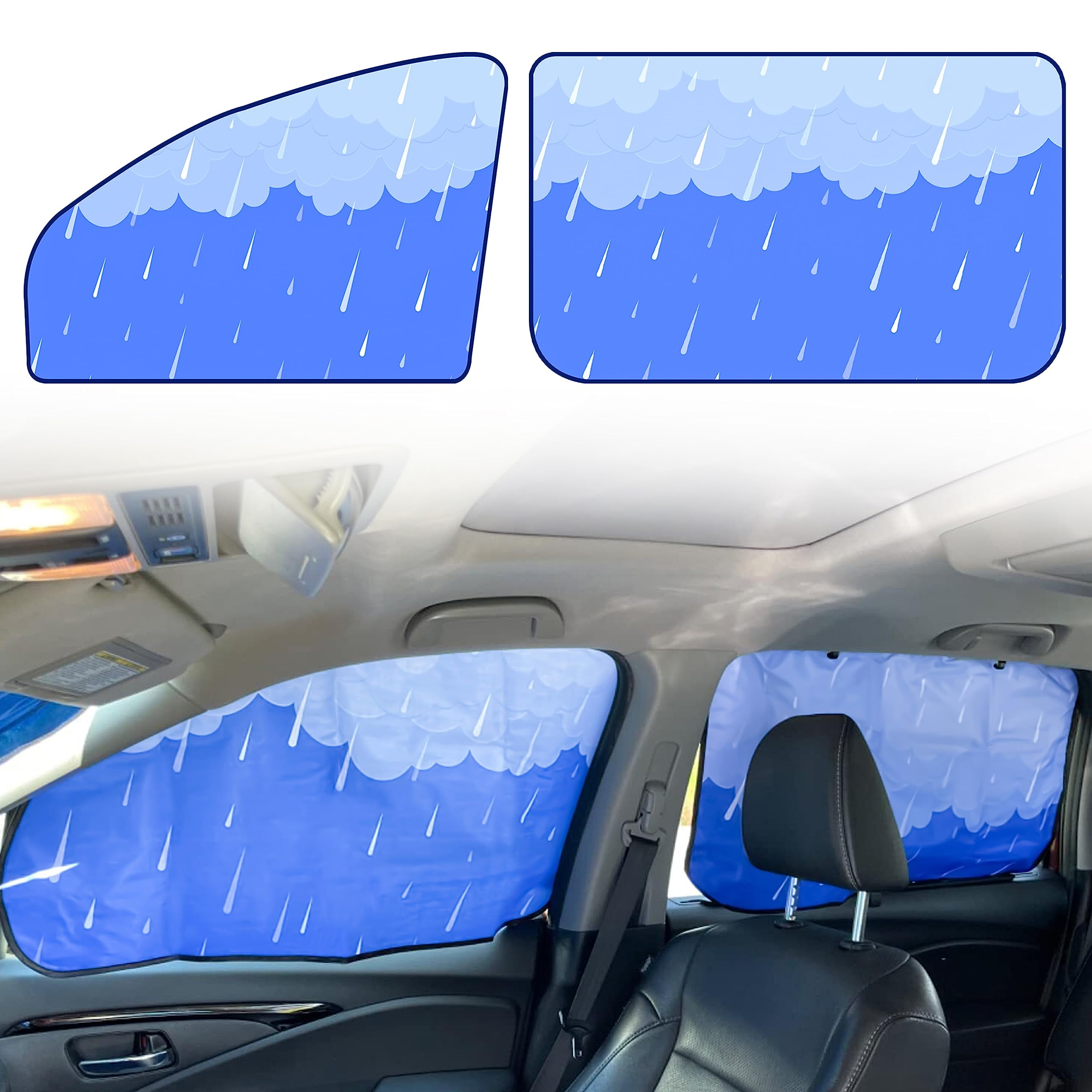 EcoNour Magnetic Side Window Sunshade (4 NSD3 Pack) | Car Window Shades ...