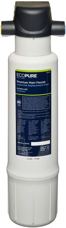 EcoPure EPWPFF Under Sink Water Filtration System, White - Walmart.com