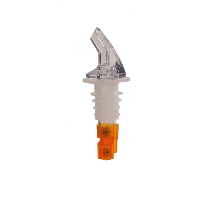 EcoQuality 0.5oz Orange Measured Liquor Pourer No Collar - Measured ...