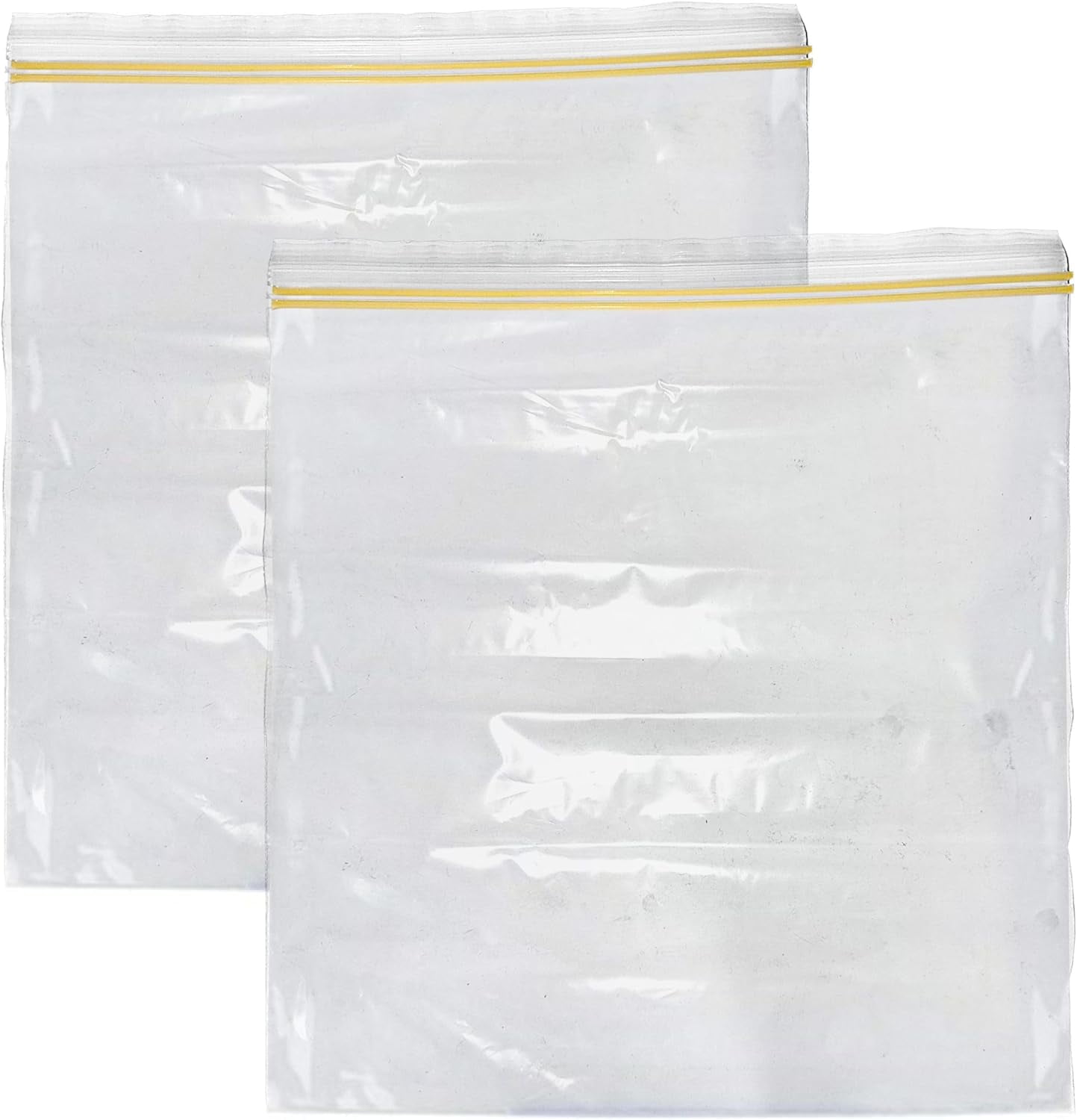 EcoQuality 1 Gallon Size 128oz Food Storage BPA Free Resealable Clear Plastic Bags 10.75 x 12 ...