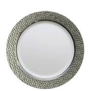 (198 PACK) EcoQuality 7.5" inch Round Clear Plastic Plates with Flared ...