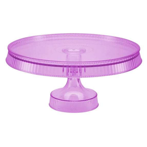 EcoQuality 10.5" Purple Cake Stand - Durable Elegant Dessert Stand ...