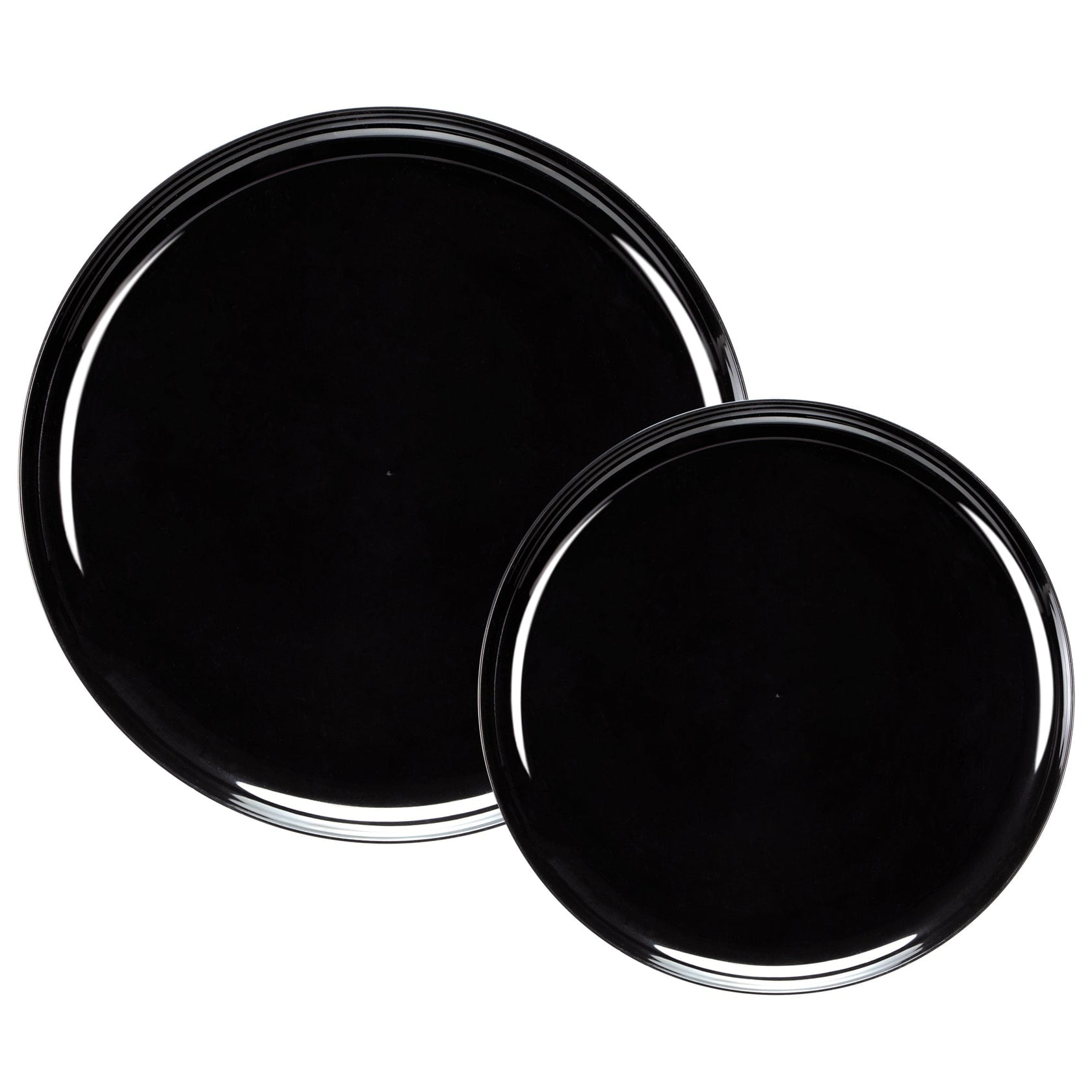 EcoQuality 10" inch and 8.6" inch Disposable Round Bespoke Black Combo ...